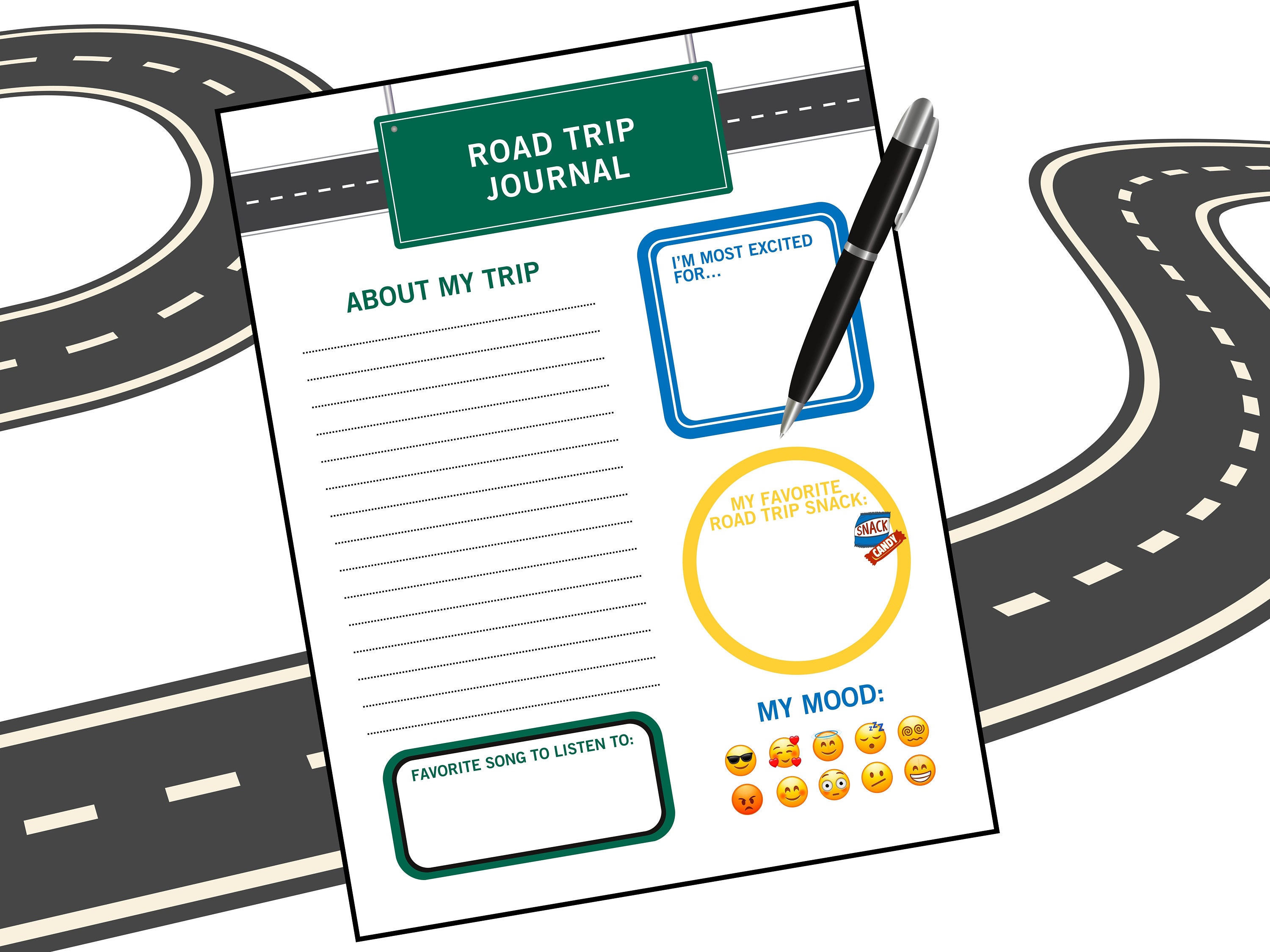 Road Trip Activity Pack Printable Digital Download Scavenger Hunt ...