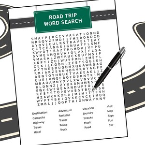 Road Trip Activity Pack- Printable- Digital Download- Scavenger Hunt ...