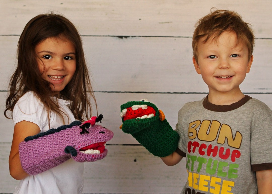 Crochet Pattern: Edgar or Edna Dragon Hand Puppet - Etsy
