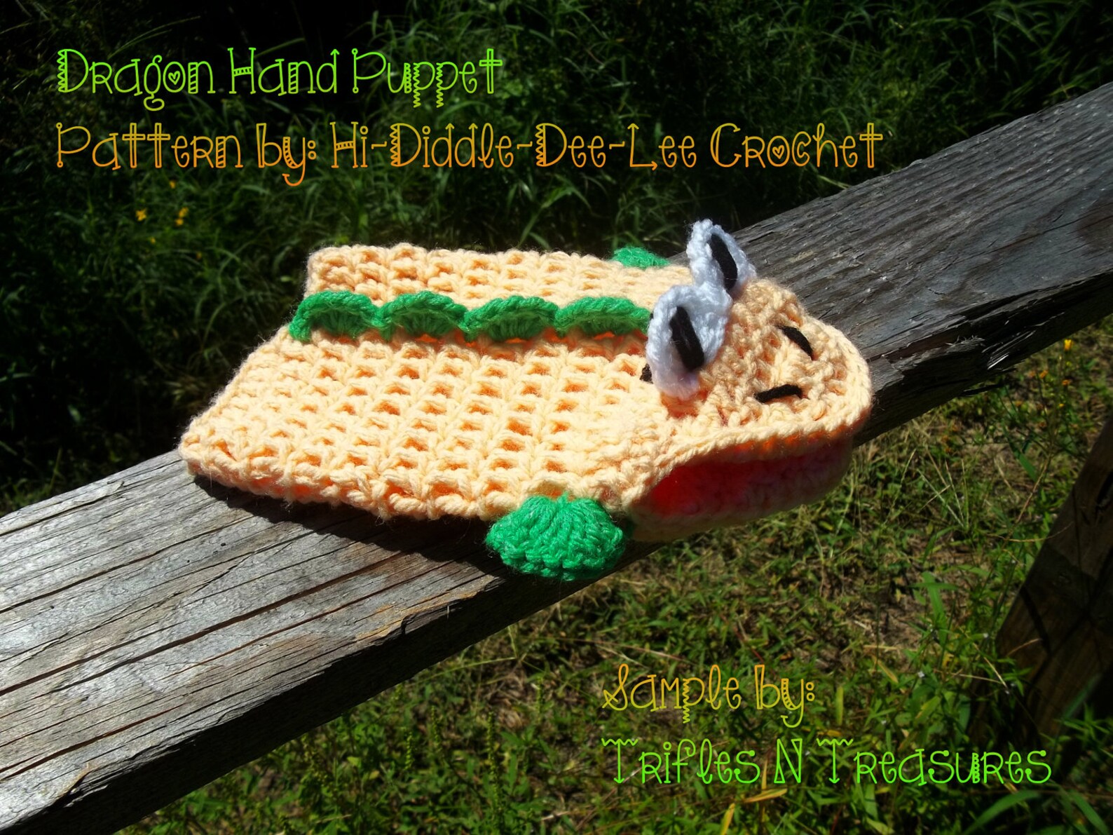 Crochet Pattern: Edgar or Edna Dragon Hand Puppet - Etsy