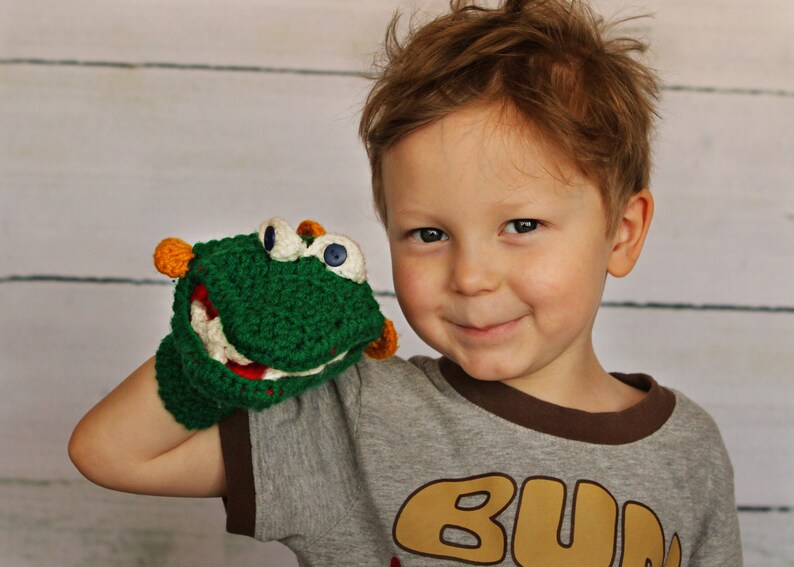Crochet Pattern: Edgar or Edna Dragon Hand Puppet - Etsy