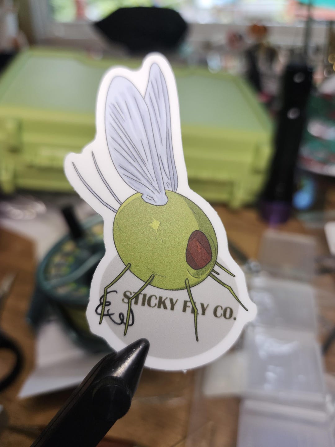 Blue Winged Olive Mayfly Fly Fishing Sticker - Etsy