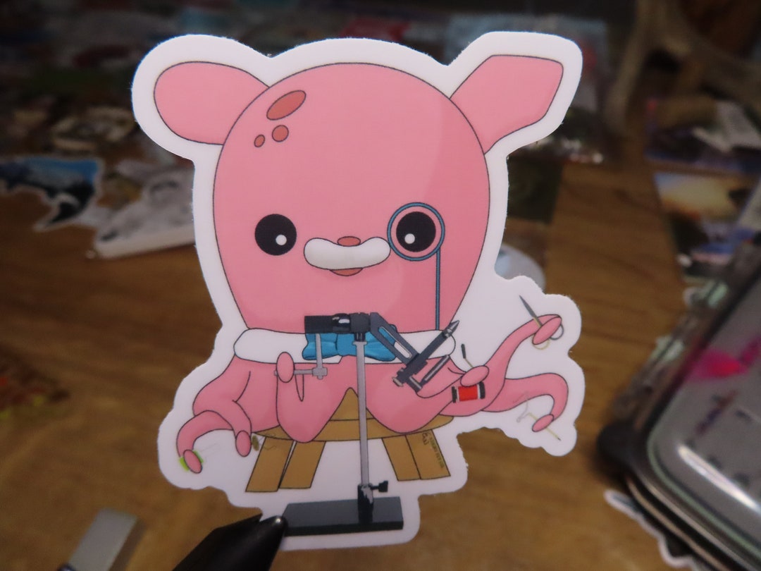 Professor Inkling Fly Fishing Sticker - Etsy