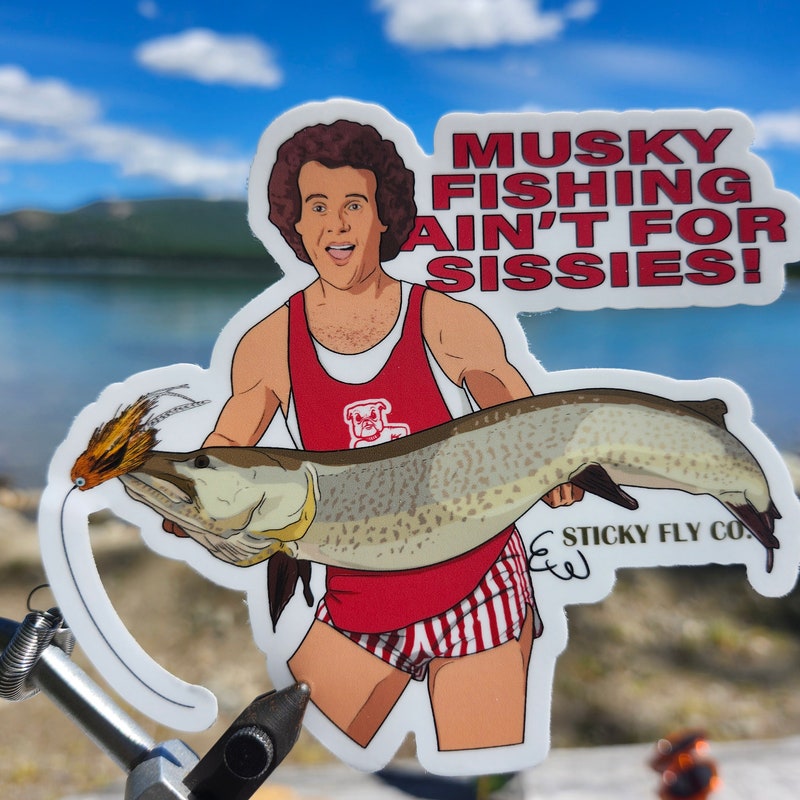 Fly Fishing Art Musky - Etsy