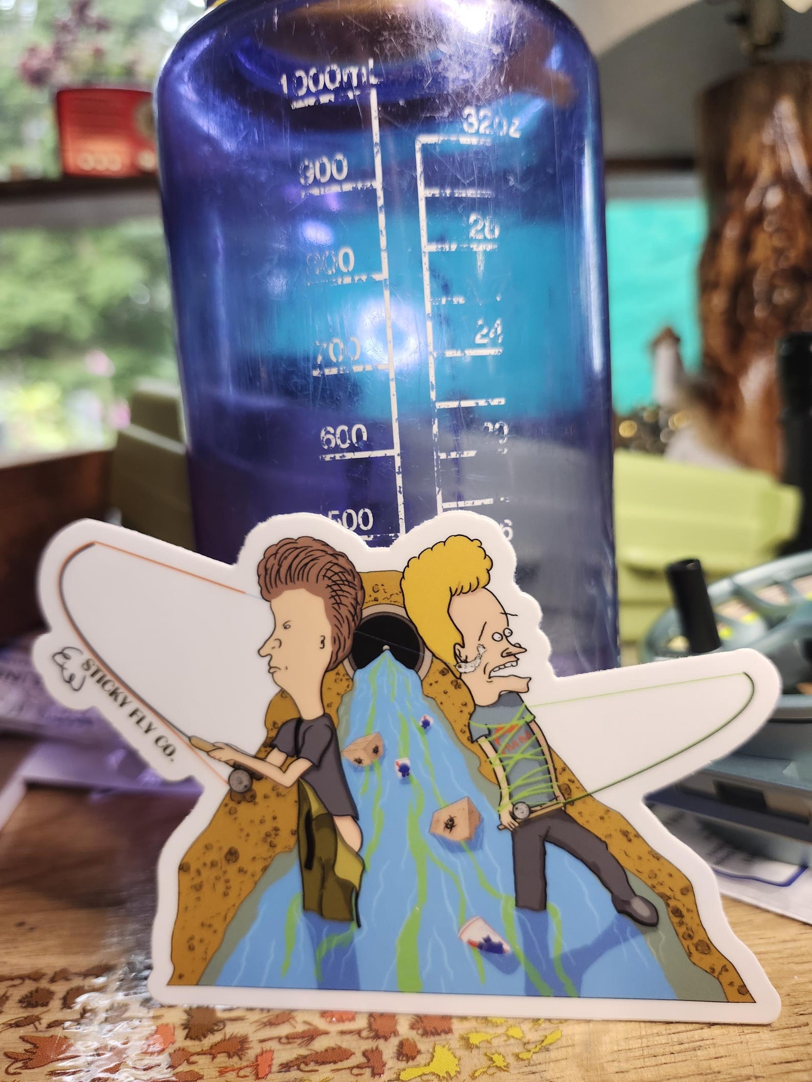 Beavis and Butt-head Fly Fishing Sticker - Etsy