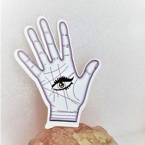 EVIL EYE HAND Parababes Sticker Label Glossy Weather Proof 3" Ghost ...