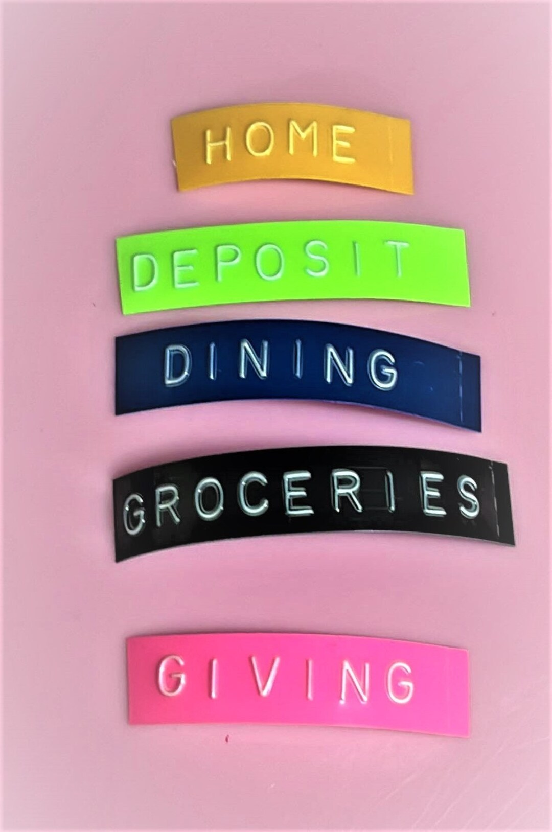 2 CUSTOM EMBOSSED LABELS Typewriter Style Labels Jar Label Sticker ...