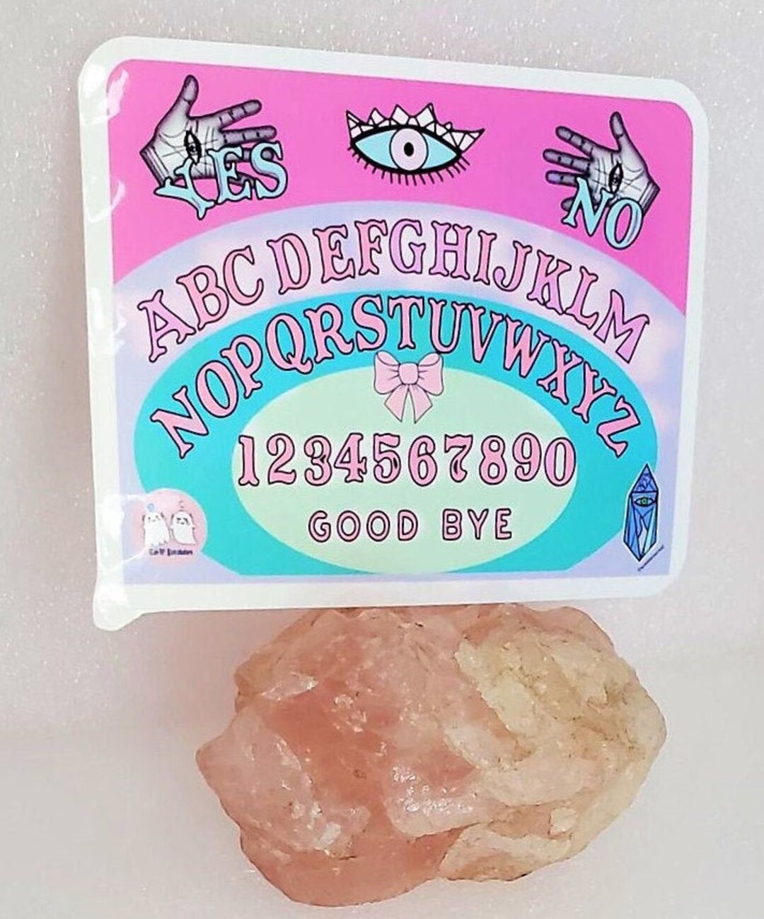 KAWAII OUIJA BOARD Parababes Sticker Label Glossy Weather Proof 3 Ghost ...