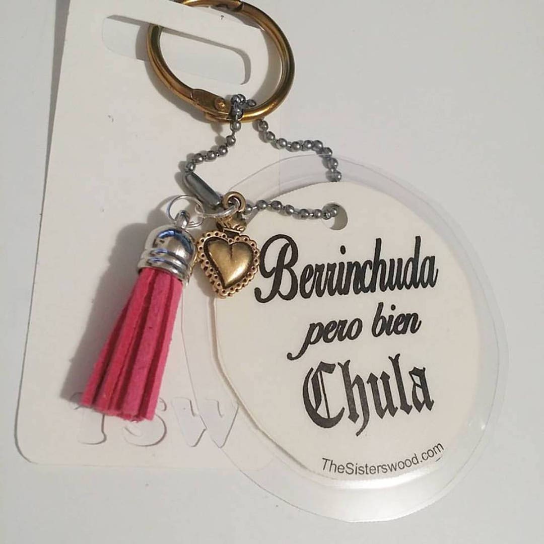 BERRINCHUDA PERO Bien CHULA Laminated Purse or Planner Tag 3" With ...