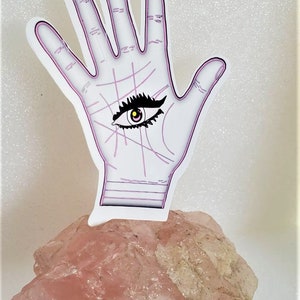EVIL EYE HAND Parababes Sticker Label Glossy Weather Proof 3" Ghost ...