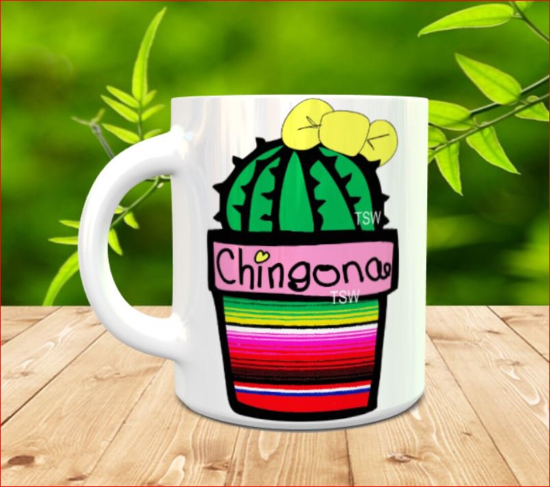 CHINGONA MUG With Bow 11oz Coffee, Tea White Mug - Etsy