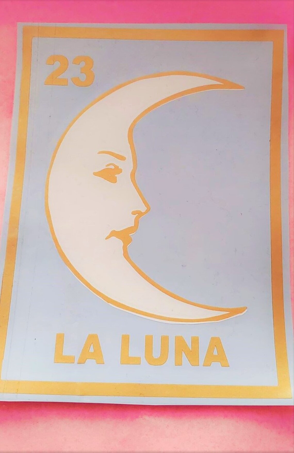 LA LUNA LOTERIA the Moon Vinyl Double Layered Sticker Decal - Etsy
