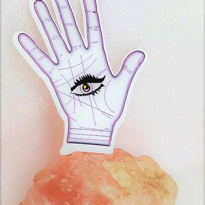 EVIL EYE HAND Parababes Sticker Label Glossy Weather Proof 3" Ghost ...