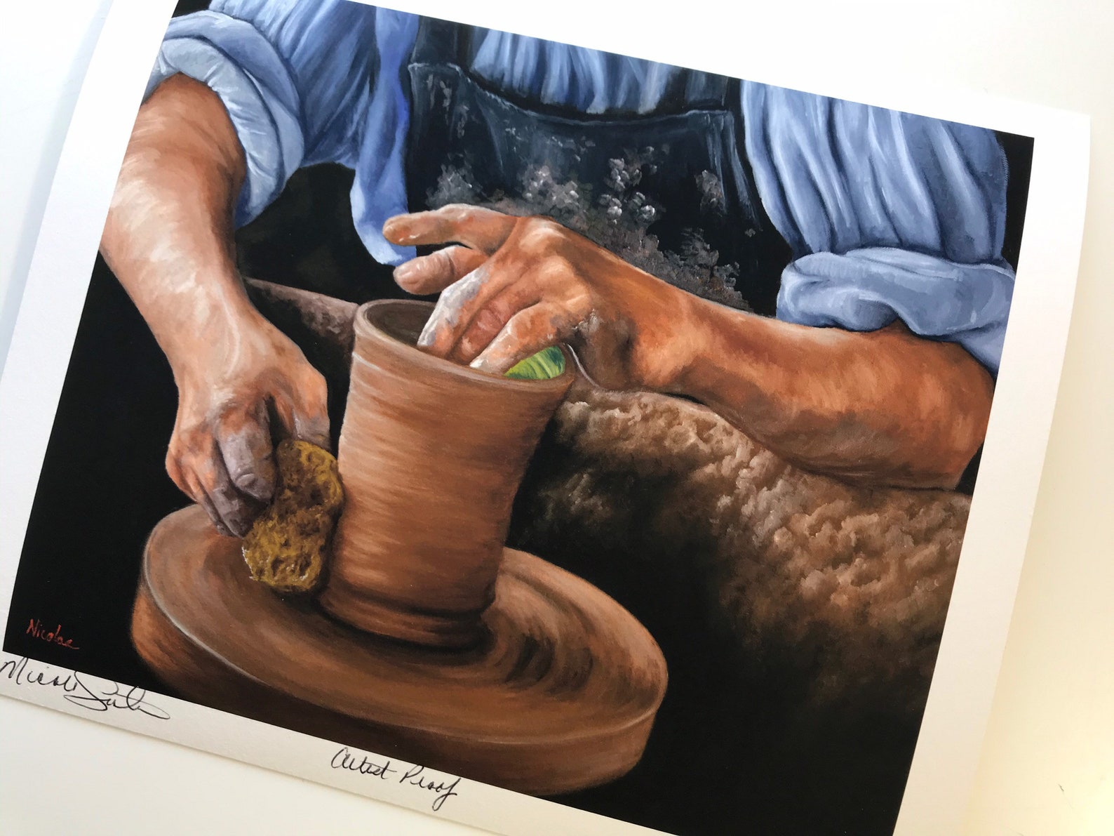 Christian Fine Art Print Potter's Hands Inspirational - Etsy