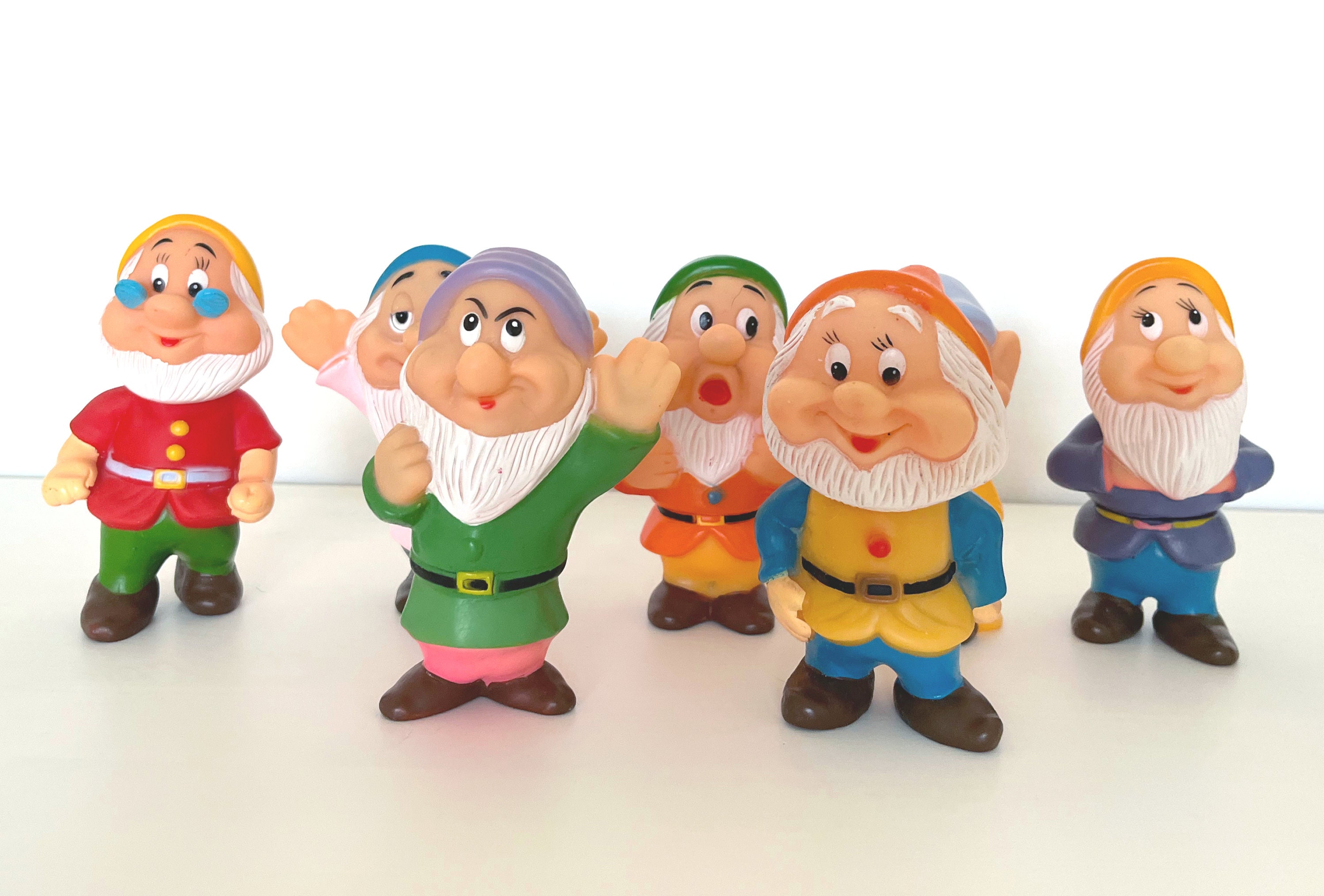 Vintage Disney Seven Dwarfs Vinyl Toys - Etsy