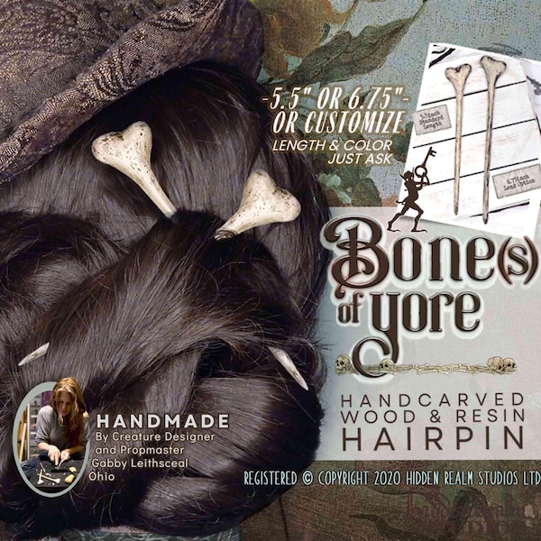 Bone Hair Clip - Etsy