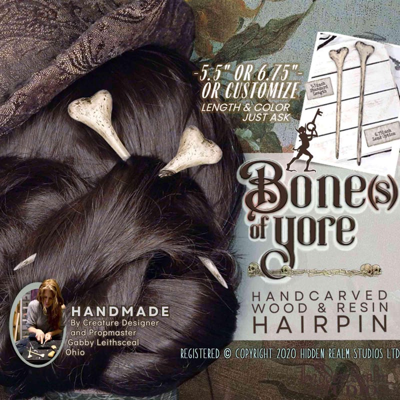 Bone Hair Clip - Etsy