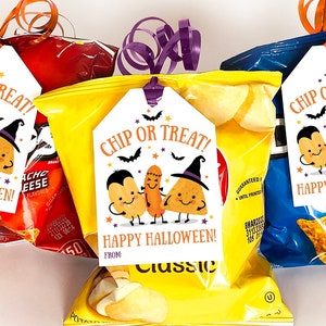 Printable Halloween Tags Trick or Treat Tags Classroom Halloween Party ...