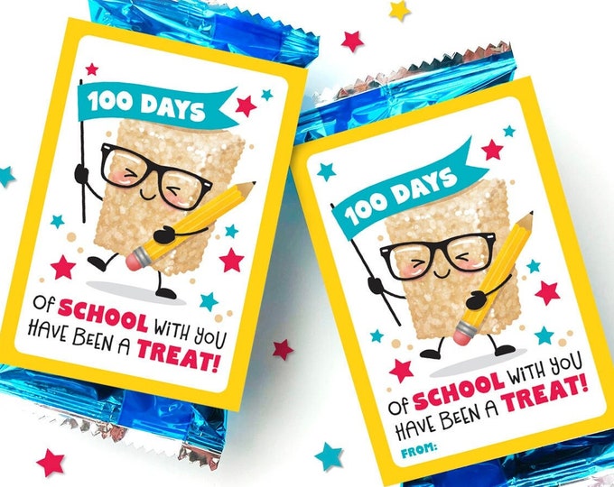100th Day of School Smarty, INSTANT EDITABLE DOWNLOAD, 100 Days Smarter ...