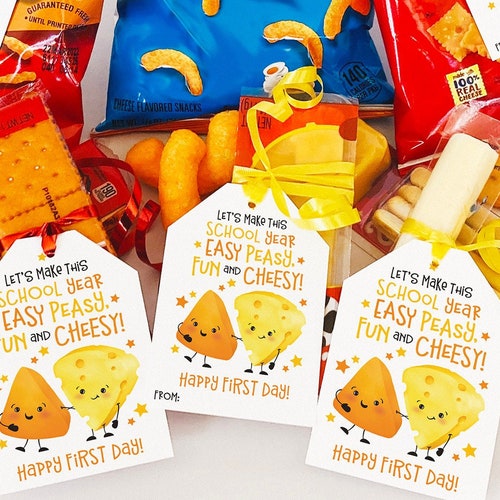EDITABLE Back to School Gift Tags for Students Snack Tag - Etsy