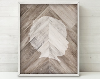 Wood silhouette | Etsy