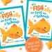Printable First Day of School Tag Classroom Snack Tag Gold Fish ...
