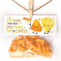 100 Days Brighter Printable Treat Bag Topper | 100th Day of School ...