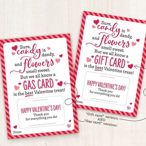 PRINTABLE Gas Gift Card Holder Funny Valentine Greeting Card Gift for ...