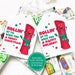 Printable Christmas Fruit Roll up Treat Tags (digital Download) - Etsy
