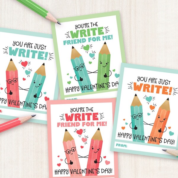 Pencil Valentine - Etsy