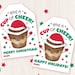 Printable Christmas Treat Tags Pudding Cup Tags School Labels Classroom ...