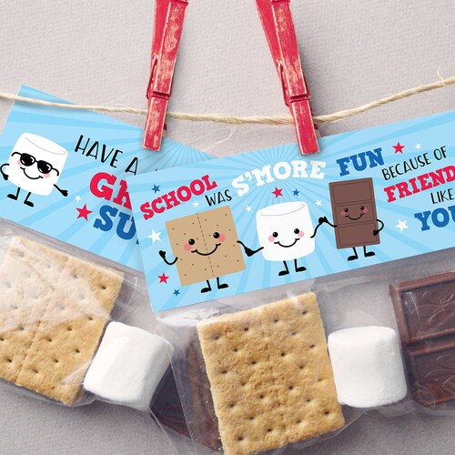 PRINTABLE End Year Gift Tags Smores Tags S'mores Favor - Etsy