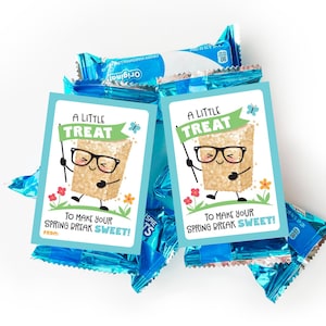 Printable Spring Break Treat Tags Crispy Rice Treats Printable Easter ...