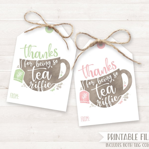 Printable Tea Bag - Etsy
