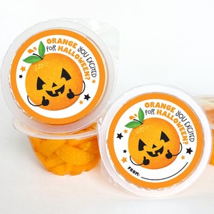 Halloween Printable Snack Tag Orange You Excited Halloween Mandarine ...