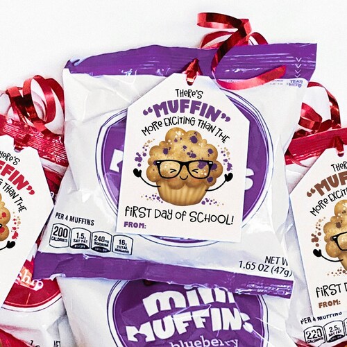 EDITABLE Back to School Gift Tags for Students Snack Tag - Etsy