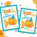 Printable Birthday Treat Tag Classroom Snack Tag Fish Crackers Tag ...