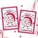 Printable Peppermint Christmas Treat Tags Hot Cocoa Candy Canes School ...