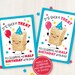 HALF BIRTHDAY Printable Treat Tag for Crispy Rice Treats Classroom ...