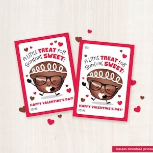 Printable Valentine Treat Tags Valentines Day Cards for Kids Gifts ...