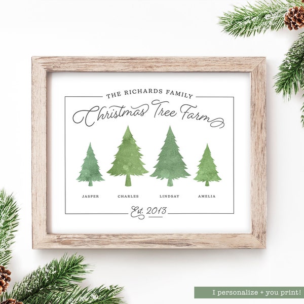 Tree Farm Sign - Etsy