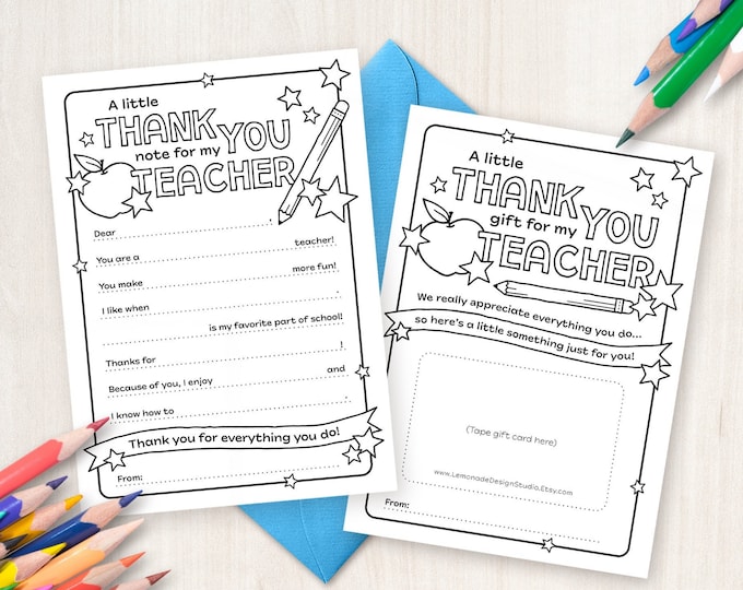 Teacher Appreciation Card From Kids. Thanks for Helping Me Grow. Thank ...