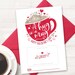 Teacher Valentine Gifts, PRINTABLE Valentine Coffee Gift Card Holder ...