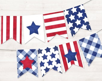 4th of July Bunting - Etsy