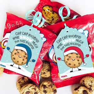 Printable Holiday Treat Tags Classroom Treat Bag Christmas Tags ...