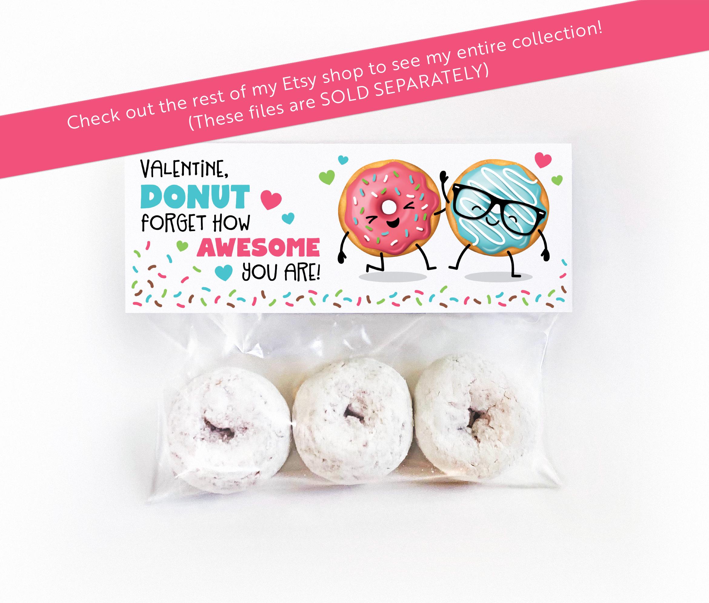 Printable Testing Day Treat Tag Classroom Donut Tag Good Luck Card Gift ...