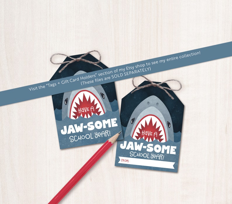 PRINTABLE Back to School Gift Tags for Students First Day of School ...