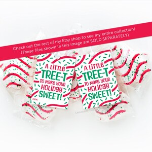 Printable Christmas Snack Tag Cheese Crackers Classroom Non-candy Treat ...