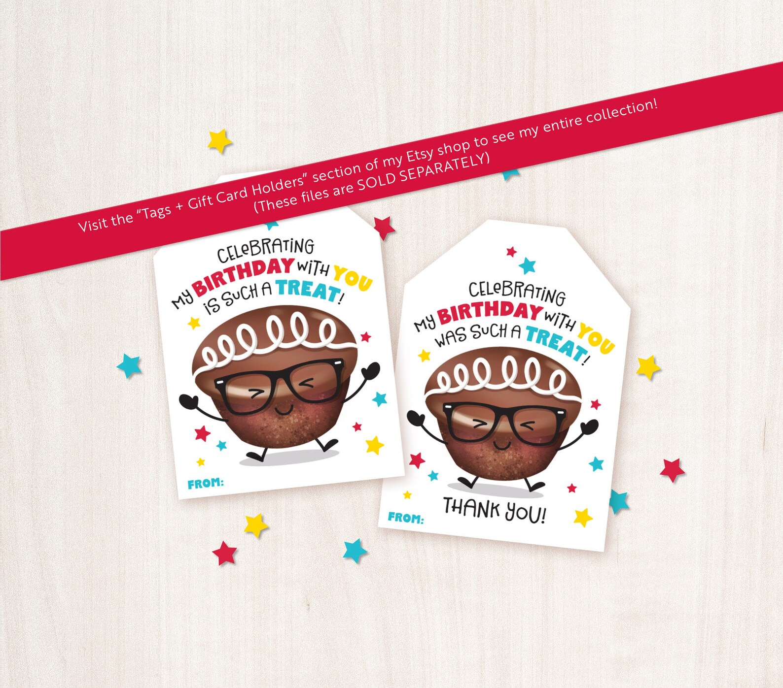 Printable Spring Break Treat Tags Chip Hooray Cookie Tag - Etsy