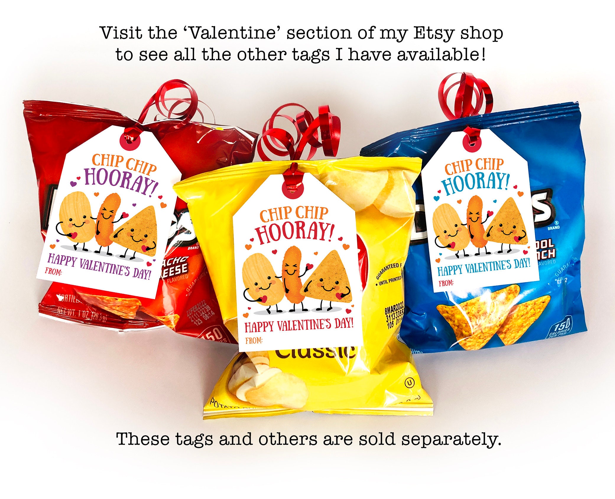 Printable Valentine Treat Tags Valentines Day Cards for Kids Gifts ...